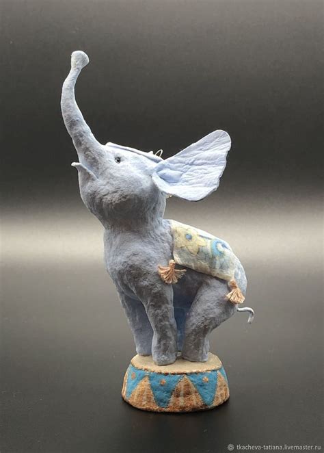 Рез Ватная елочная игрушка Слоник заказать на Ярмарке Мастеров Qjwrsru Елочные игрушки