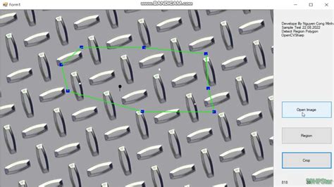 Draw And Detect The Polygon Region Opencvsharp Youtube