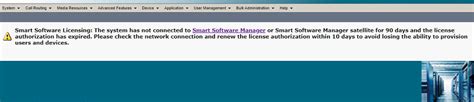 Smart Software Licence Error Cisco Community