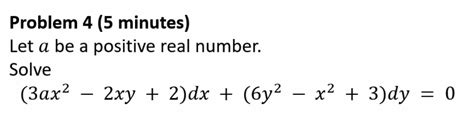 solved problem 4 5 minutes let a be a positive real