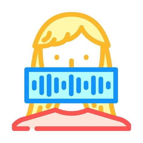 Speech Waveform Natural Language Processing Nlp Color Icon Illustration