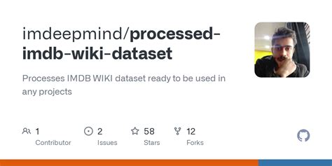 GitHub Imdeepmind Processed Imdb Wiki Dataset Processes IMDB WIKI