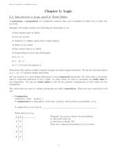 Introduction To Logic Notes Math Spring C Benjamin Aurispa Chapter L Logic L