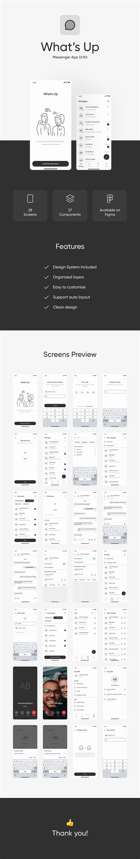 What S Up Free Messenger App UI Kit On Behance