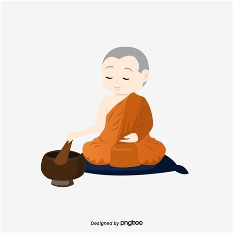 รูปพระสงฆ์นั่งสมาธิ Png การทำสมาธิ พระภิกษุ พระและนักบวชภาพ Png และ เวกเตอร์ สำหรับการดาวน์