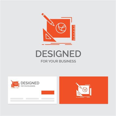 Business Logo Template For Logo Design Creative Idea Design Process Orange Visiting Cards