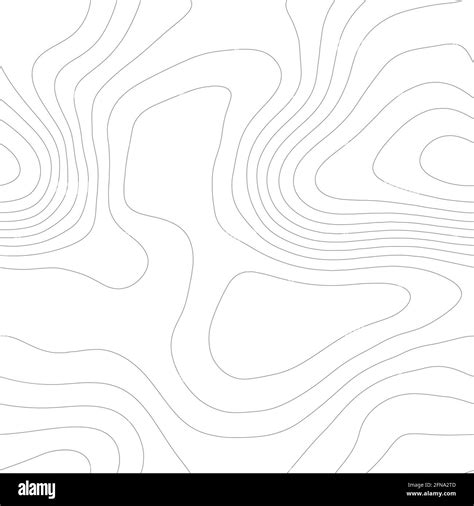 Line Topography Map Seamless Pattern Seamless Vector Topographic Map