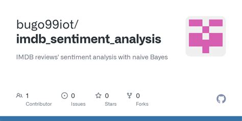 Github Bugo99iotimdbsentimentanalysis Imdb Reviews Sentiment