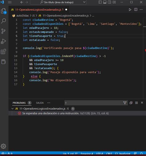 Me Sale Un Problema Con Else Javascript Primeros Pasos Con El