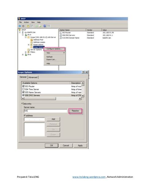 ad dns dhcp file server