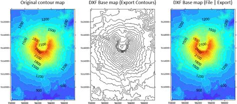 Export 3d Dxf File From Surfer With X Y Z Coordinates Of Contour Lines Golden Software Support