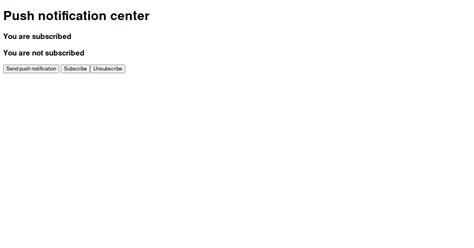 Web Push Notification App Codesandbox