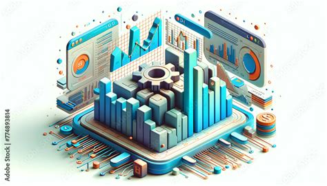 3d flat icon as algorithmic asset advancement an ad showing the advancement of assets through