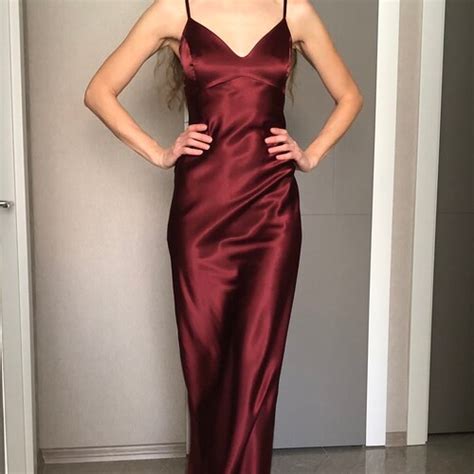 Ivory Maxi Silk Satin Dresscream Extra Full Length Slip Etsy