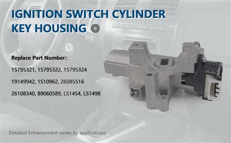 Jokasi Ignition Lock Cylinder Housing Wpasslock Sensor Compatible With Hummer H3