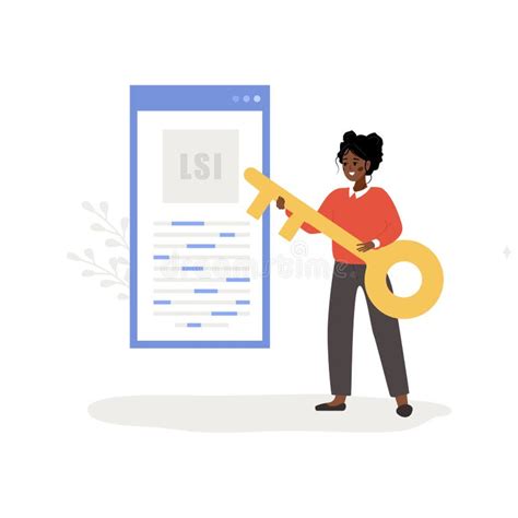 Lsi Keyword Latent Semantic Indexing Seo Concept Vector Illustration
