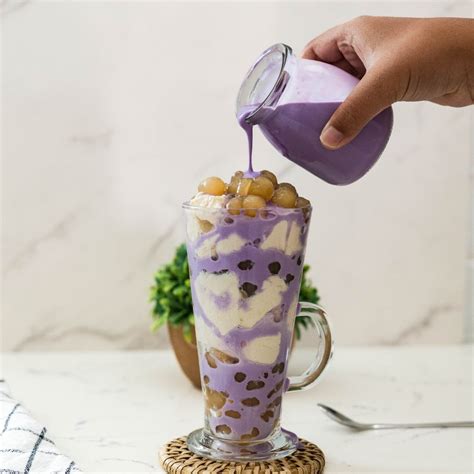 Creamy Ube Taho Filipino Tofu Dessert Deliciously Rushed