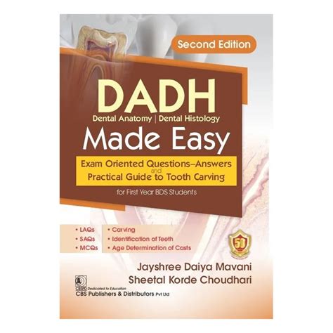 Buy Dadh Dental Anatomy Dental Histology Made Easy Medtree
