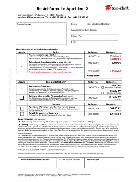 Ausfüllbares Online Standard Angebot Standard Quotation Form Fax