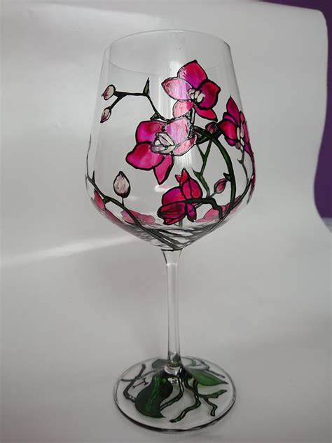 Келих для вина орхідея — цена 990 грн в каталоге Бокалы и фужеры Купить товары для дома и быта