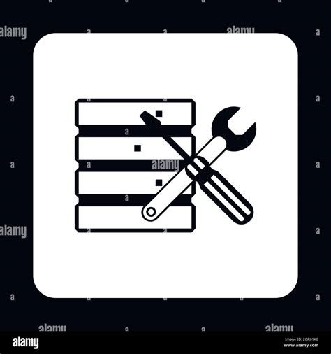 Database Setup Icon Simple Style Stock Vector Image And Art Alamy
