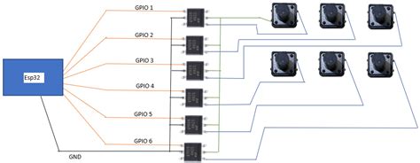 Microcontroller Connecting Push Buttons With ESP With Common Pin Electrical