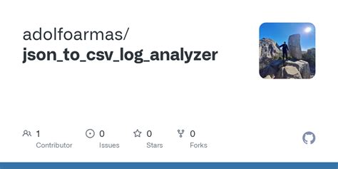 github adolfoarmas json to csv log analyzer