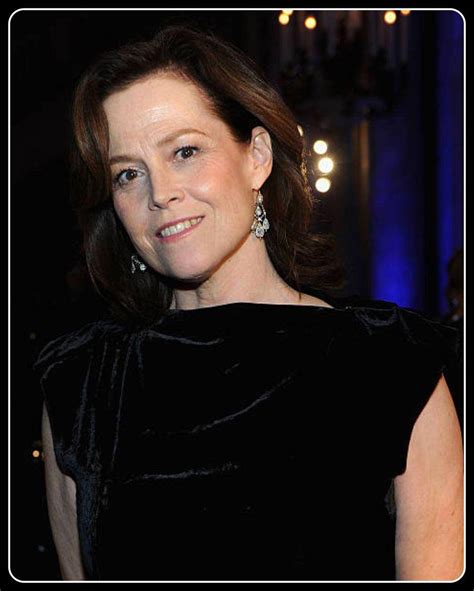 Sigourney Weaver In A Black Dress Scrolller
