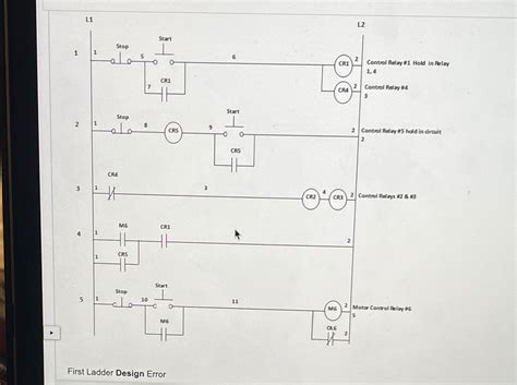 First Ladder Design Error Chegg Com