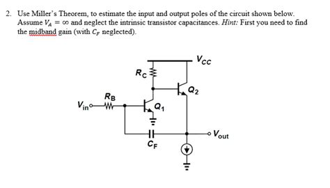 solved use miller s theorem to estimate the input and