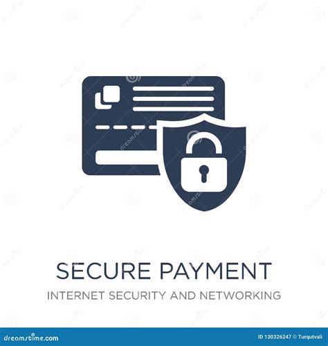 Secure Payment Icon Trendy Flat Vector Secure Payment Icon On W Stock