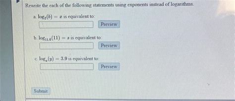 Solved Rewrite The Each Of The Following Statements Using
