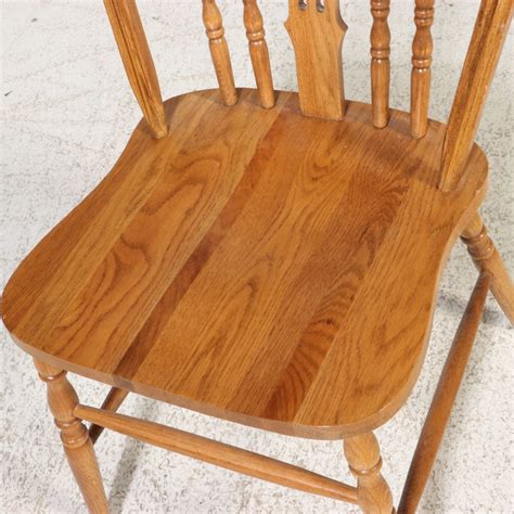 Seven Piece H W Hull And Sons Colonial Revival Oak Dining Set Late 19th