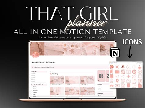 Plr Notion Template 2024 Aesthetic Planner Daily Notion Planner Notion Life Template Digital