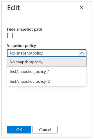 Manage Snapshot Policies In Azure NetApp Files Microsoft Learn