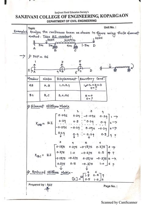 Finite Element Analysis Of Continuous Beam Pdf
