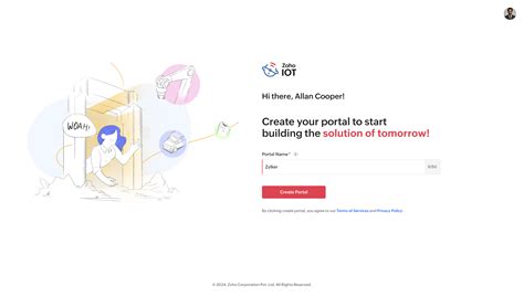 Provide Your Zoho Credentials Then Click Create Portal