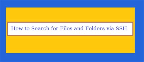 how to search files and folders via ssh coimbatore webhosting