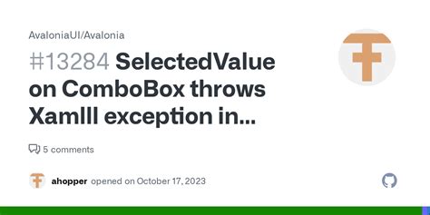 Selectedvalue On Combobox Throws Xamlll Exception In Debug Mode · Issue