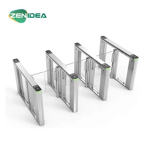 Rfid Optical Face Recognition Pedestrian Passage Turnstile Swing Barrier Speed Gate China