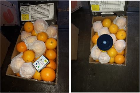 Cartons Where Cellular Loggers Were Inserted On The Left Is The