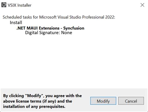 Download And Installation Of Net Maui Extension Syncfusion®