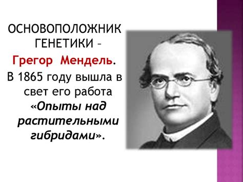 История развития генетики. Основные понятия генетики - презентация онлайн