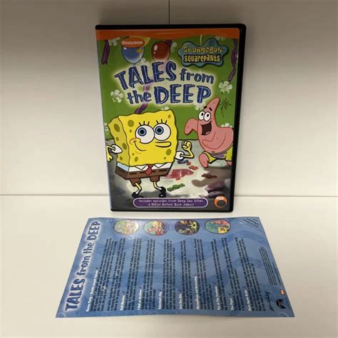 Spongebob Tales From The Deep Dvd Insert Paper Good Condition Dvd