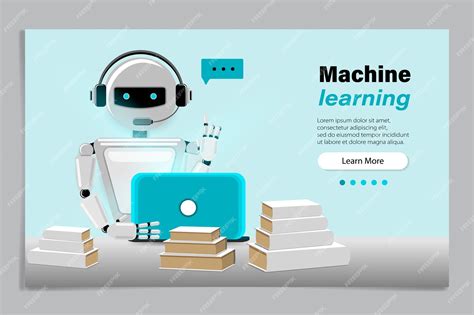 Premium Vector Machine Learning Algorithm Concept With Artificial Neural Network