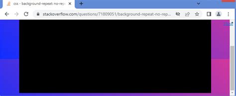 Css Background Repeat No Repeat Is Not Working Stack Overflow