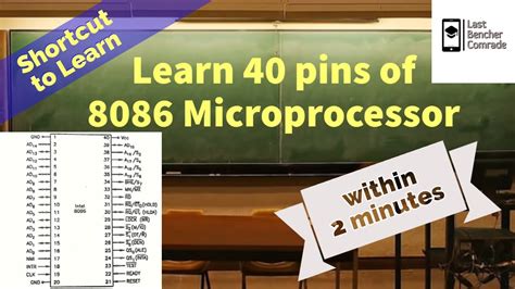 Learn 40 Pins Of 8086 Microprocessor In 2 Mins 40 Pins Of 8086 Microprocessor Easiest Trick