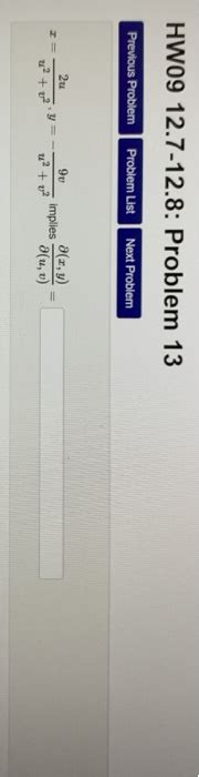 Solved HW Problem Previous Problem Problem Chegg Com