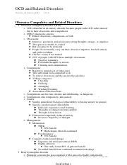 Understanding Obsessive Compulsive and Related Disorders: | Course Hero
