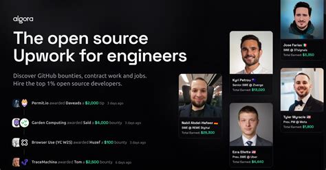 Github Algora Ioalgora Hire The Top 1 Oss Engineers